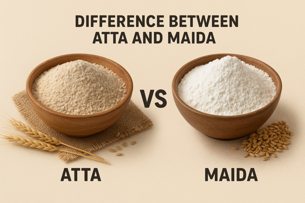 Difference Between Atta and Maida – Nutrition & Uses